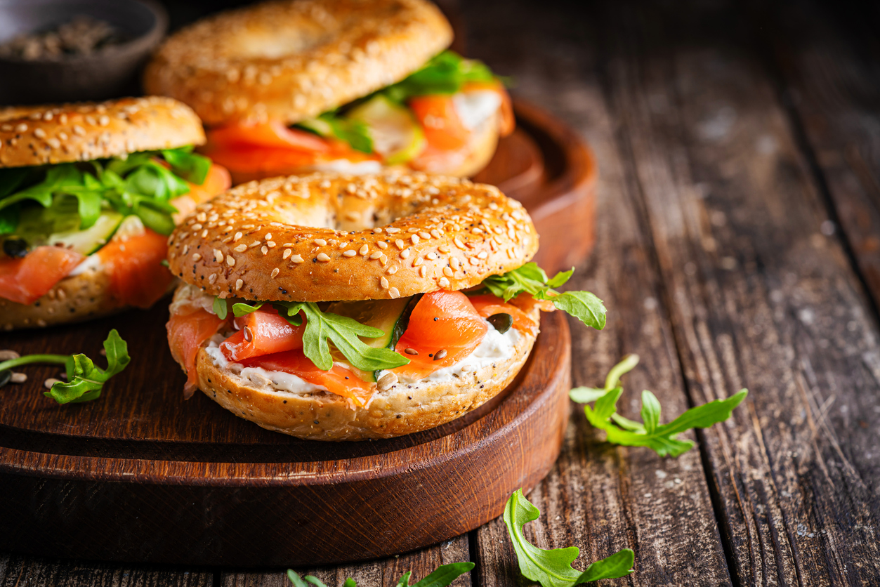 Salmon and courgette bagels recipe - Essex Wellbeing ServiceEssex ...